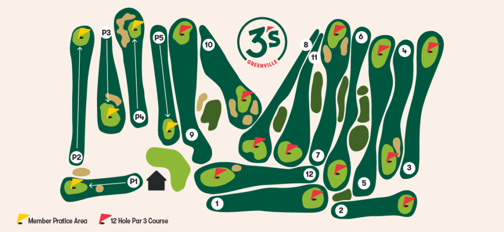 Great Time Golf at 3's Greenville Golf and Grubhouse